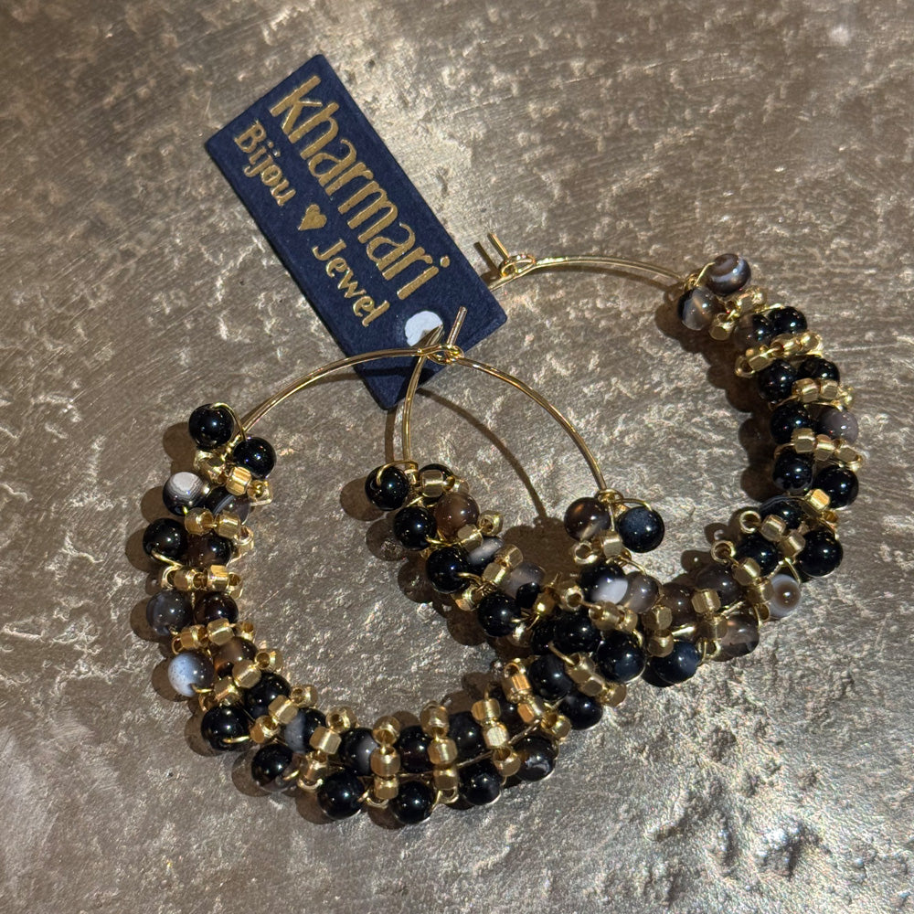 Boucles d'oreilles - Samudra dark – BONNESOEURS