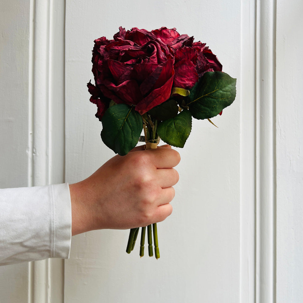 Bouquet - Rose et hortensia rouge – BONNESOEURS